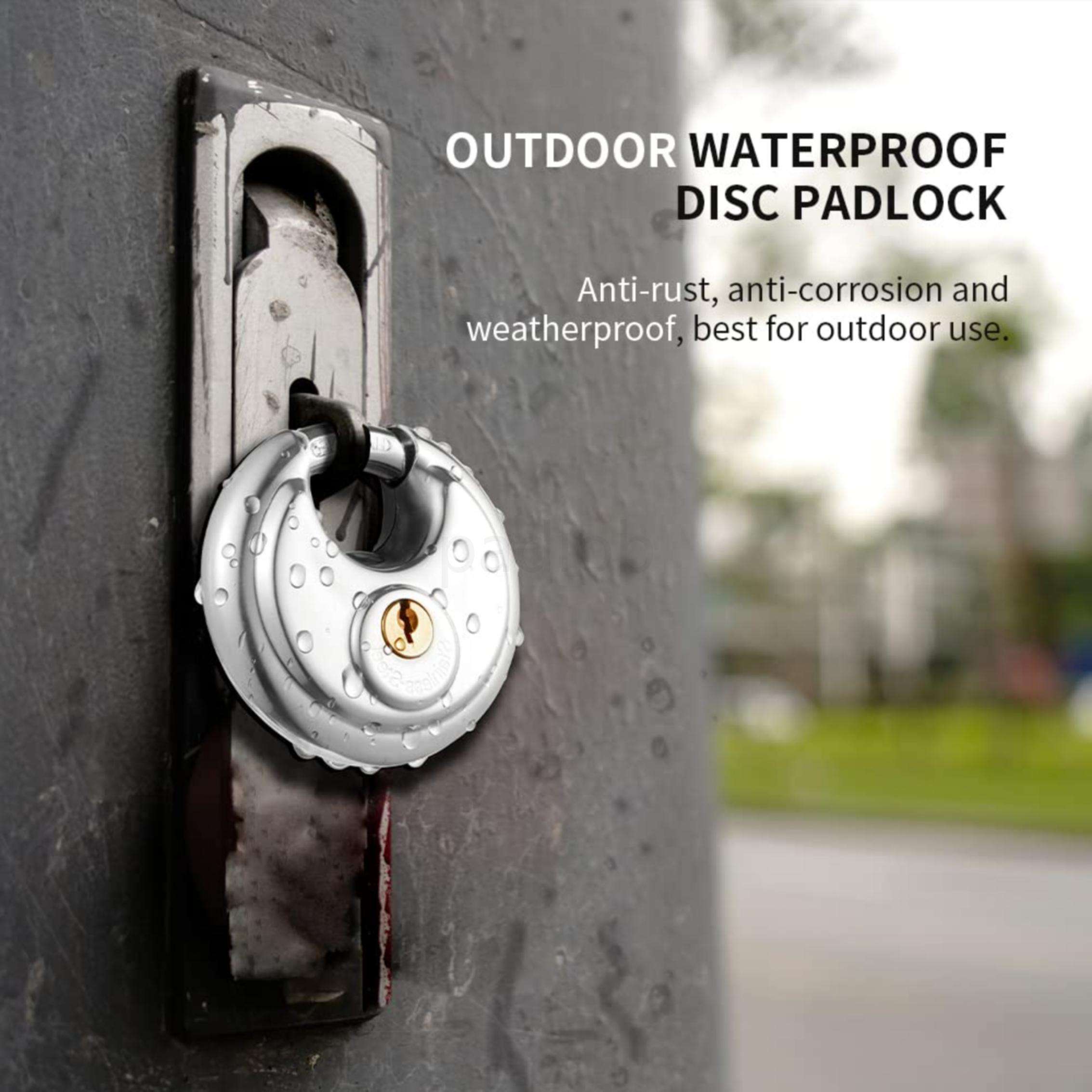USA waterproof self storage door stainless steel disc lock 70mm ...