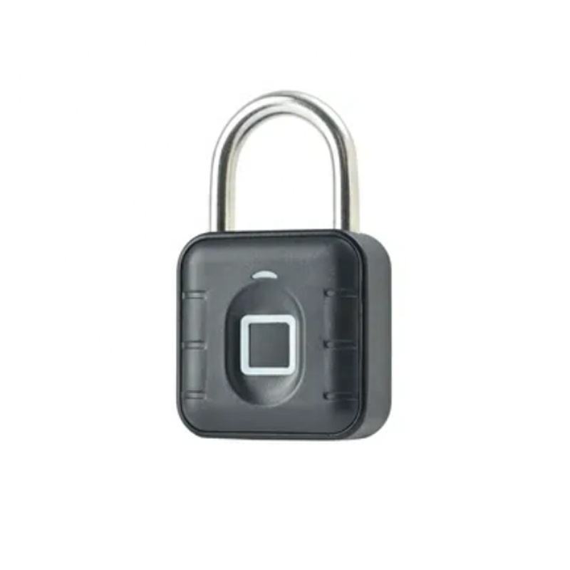Zinc alloy IP67 waterproof fingerprint padlock black button cell ...