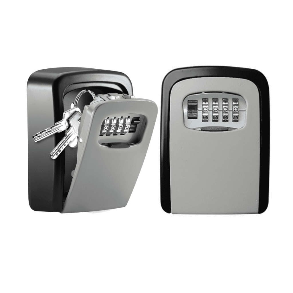 Wall Mounted Aluminum Alloy Key Safe Box Weatherproof 4 Digit ...