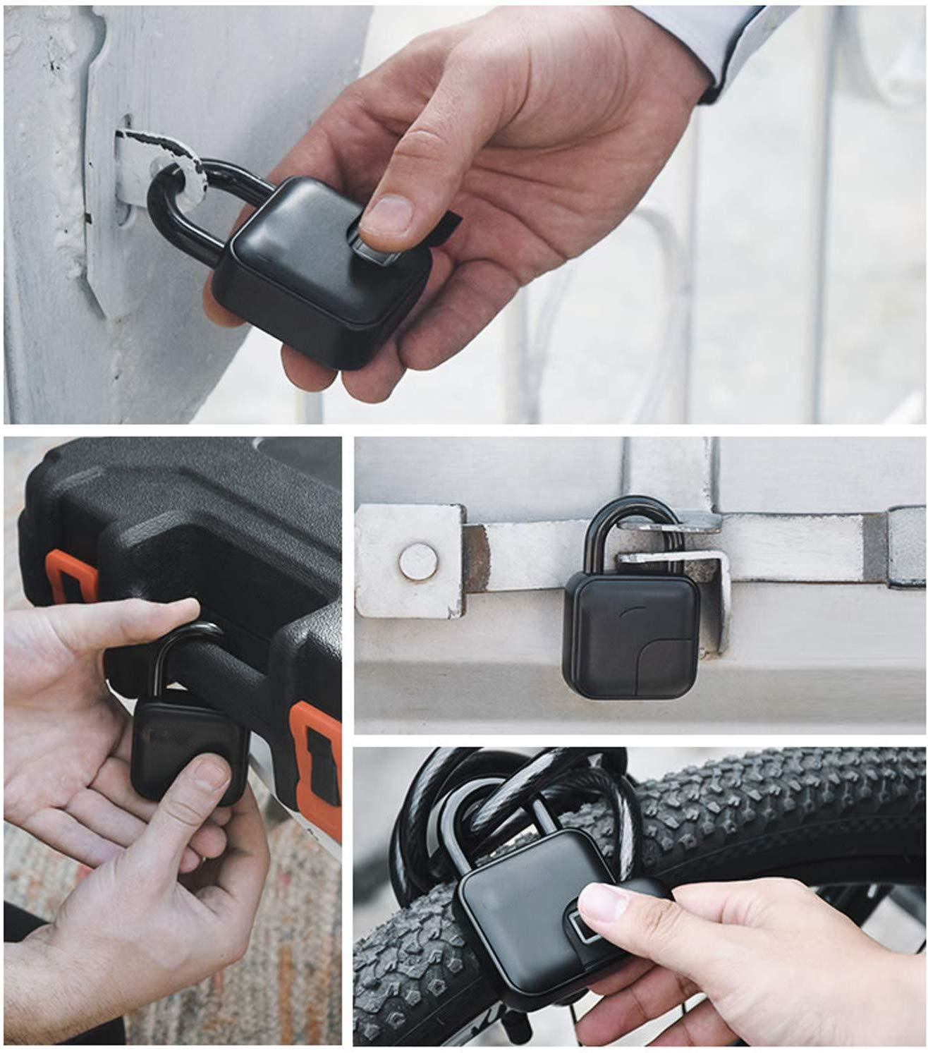 Fingerprint Padlock Keyless Smart Lock Biometric Padlock IP65 ...